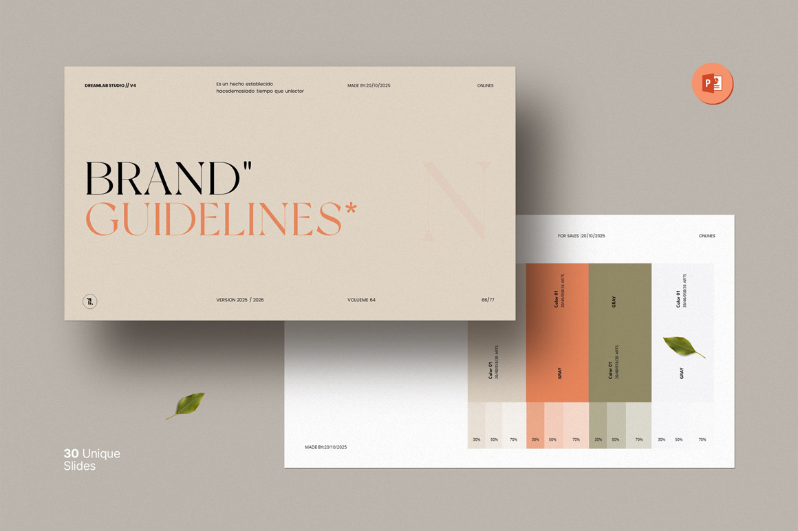 Brand Guidelines Presentation, a Presentation Template by Arts_Design