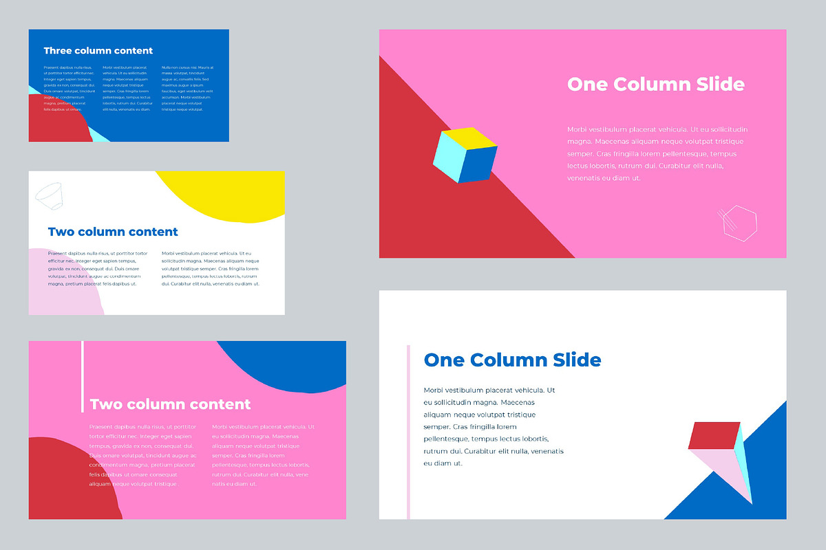 Bold - PowerPoint Template 3 Colors