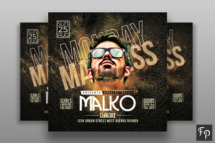 Santa is a DJ Flyer Template | Flyer Templates ~ Creative Market