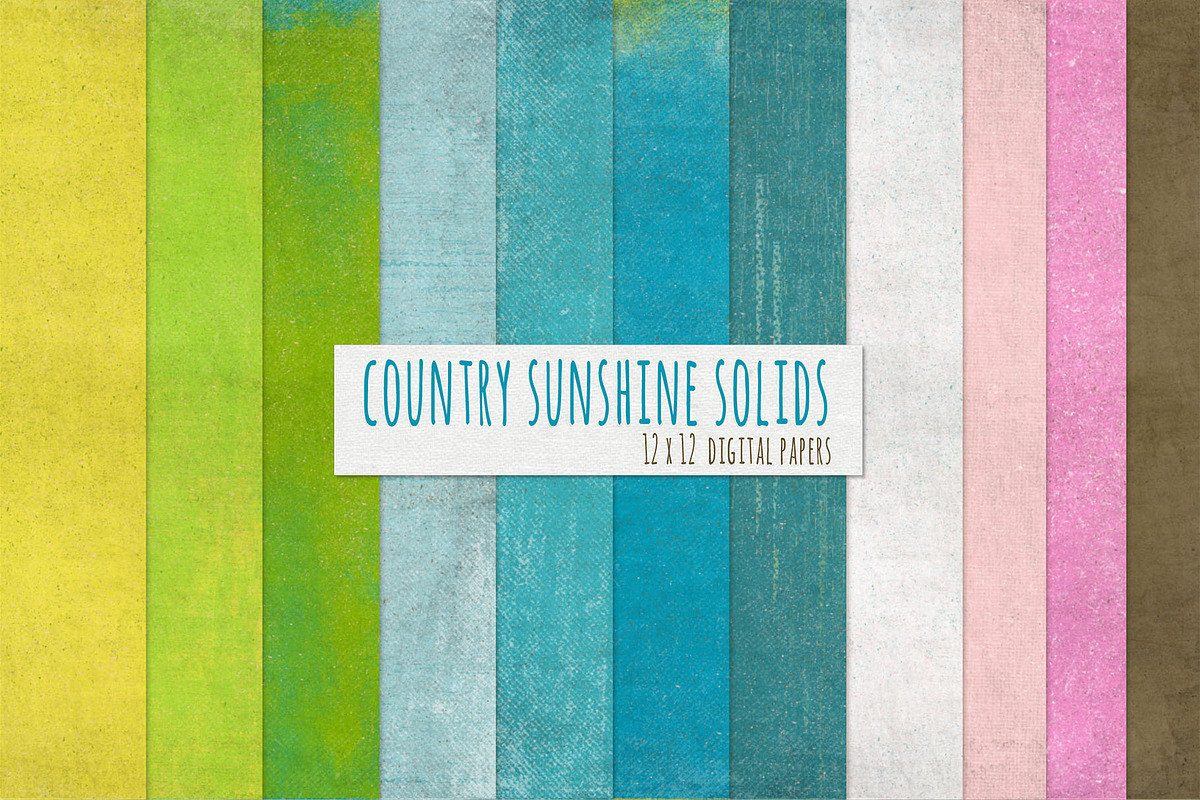 Country Sunshine Solid Digital Paper, a Texture Graphic by Carrie ...