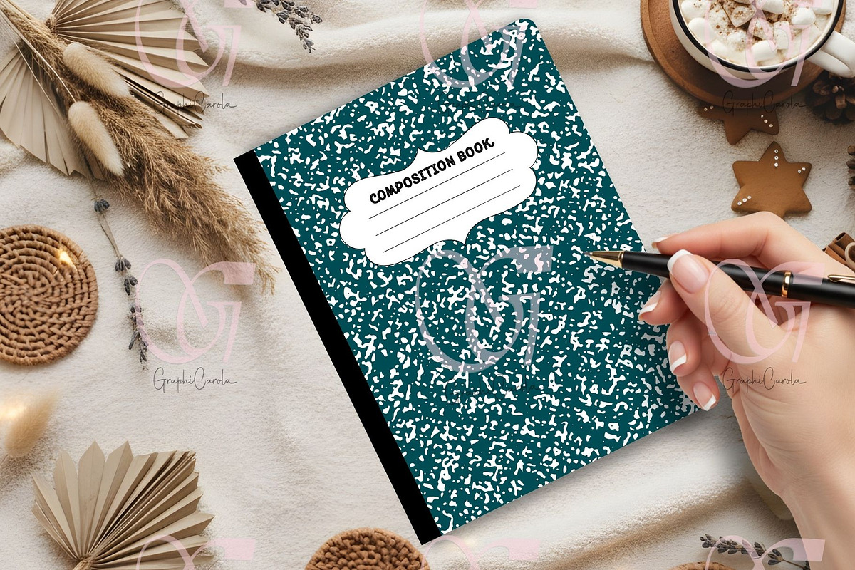 Composition NoteBook Mockup Canva, a Books & Magazine Mockup by ...
