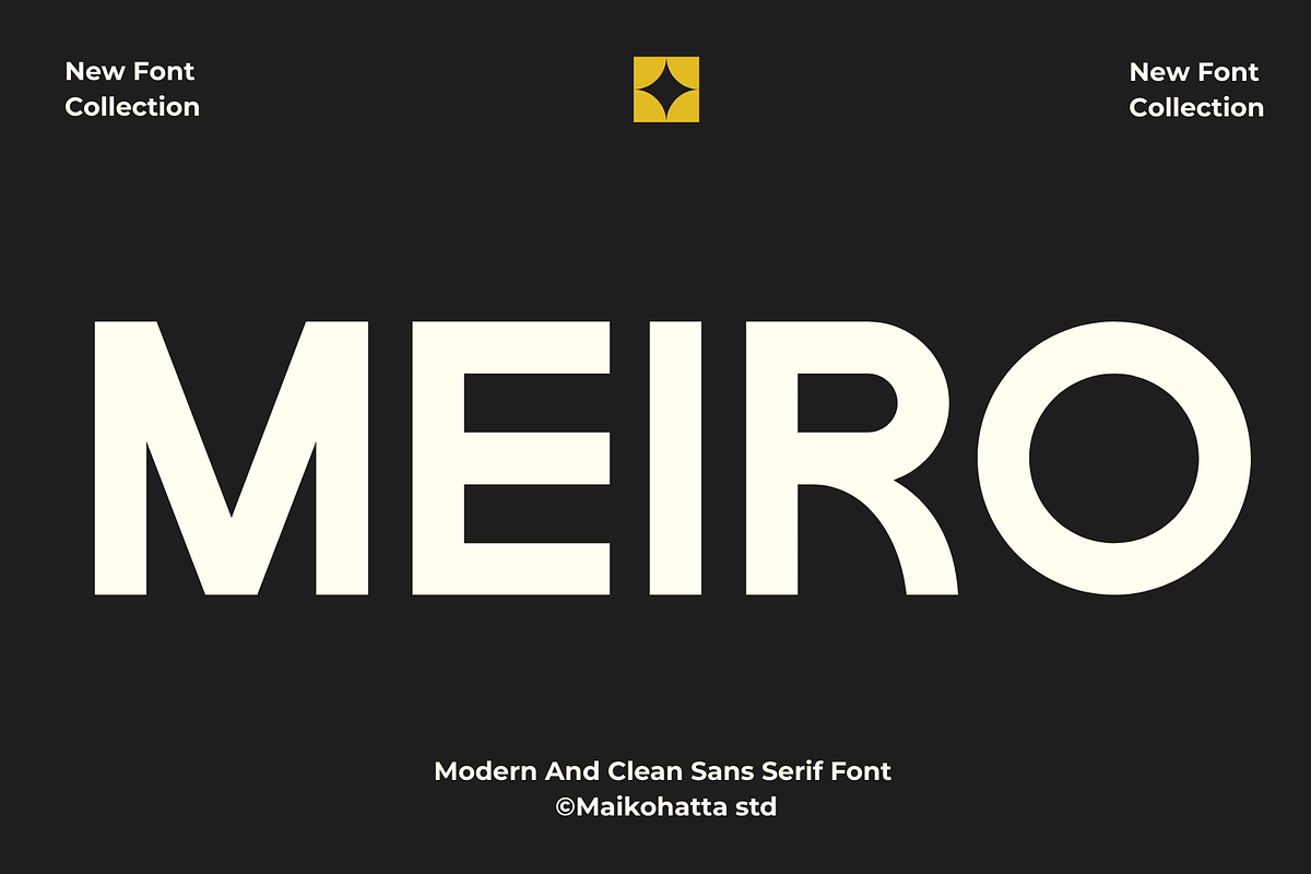 Meiro – Modern Clean Sans Serif, a Sans Serif Font by MaikoHatta