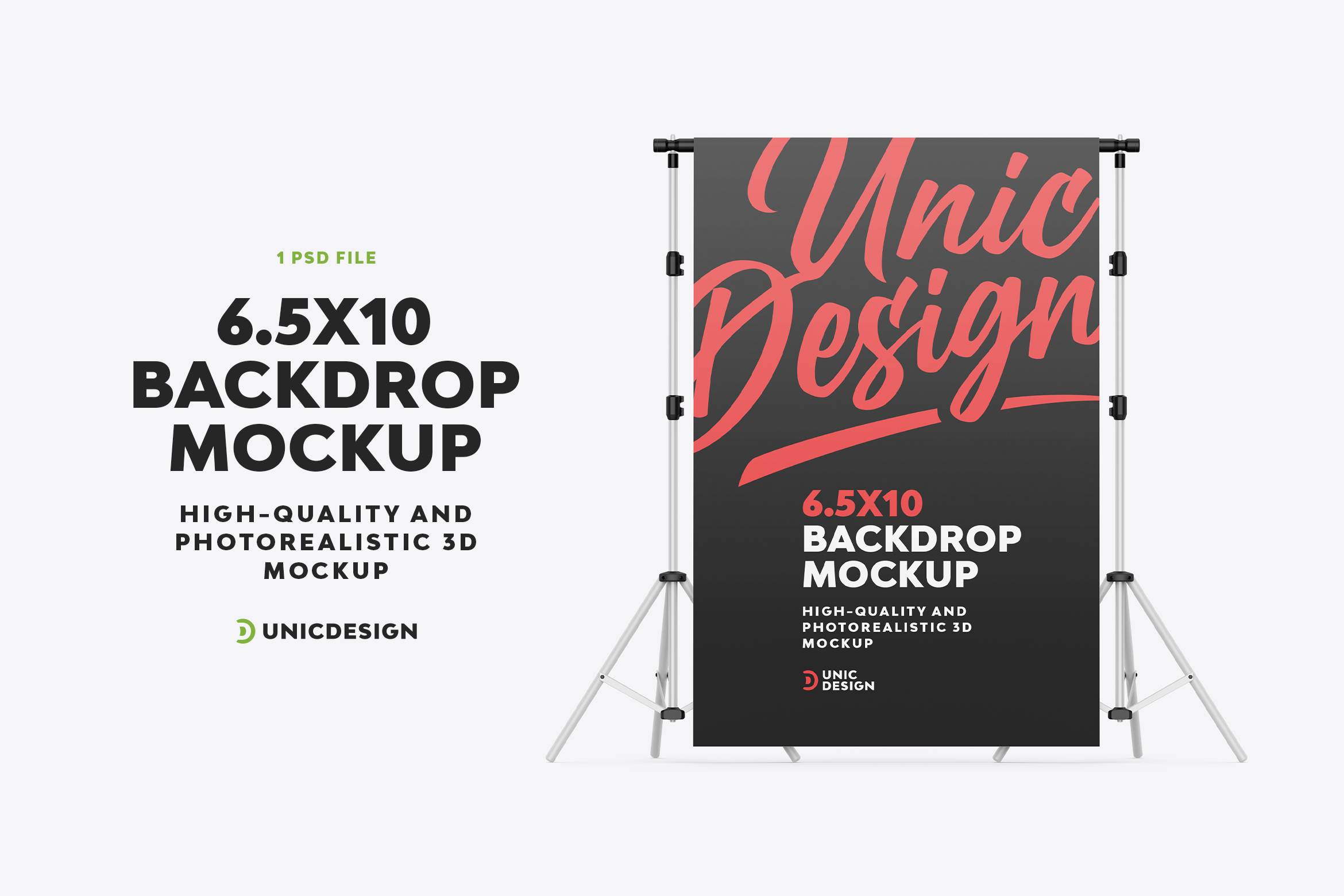 Backdrop Mockup, a Product Mockup by UnicDesign | Creative Market