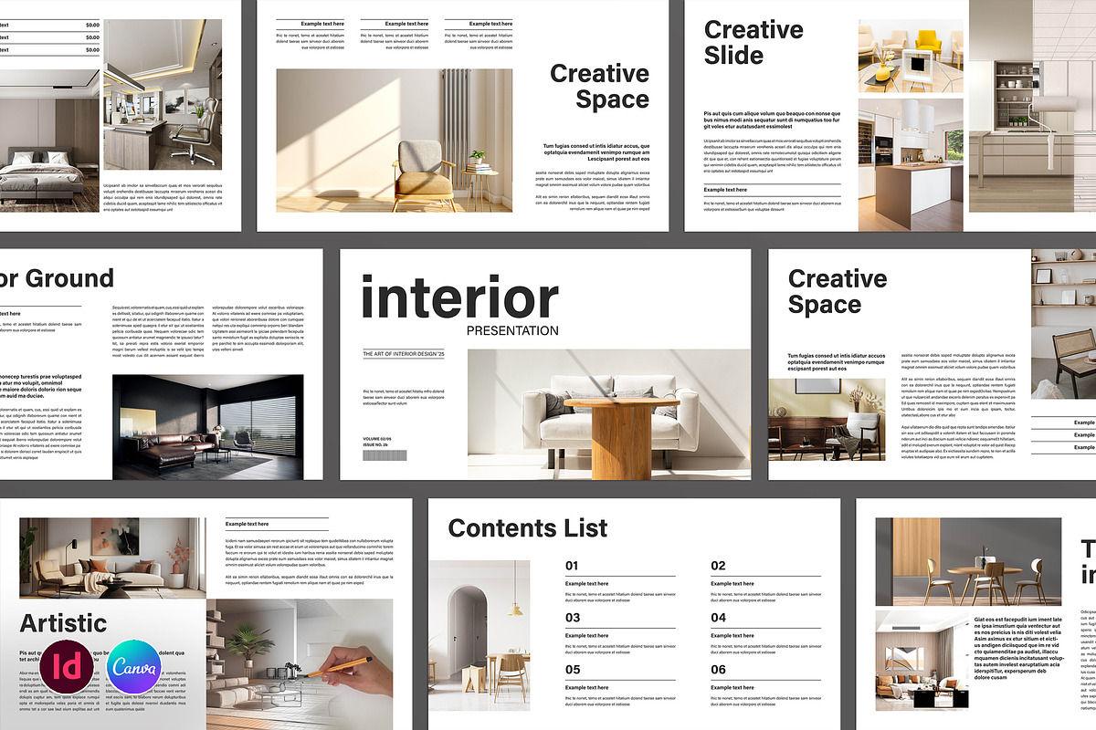 Interior Design Presentation Layout, a Presentation Template by ...