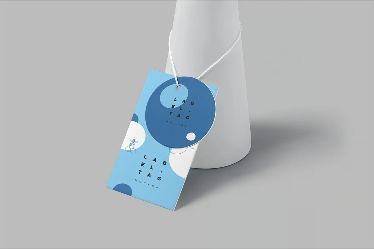 Beautiful Label Tag Mockup