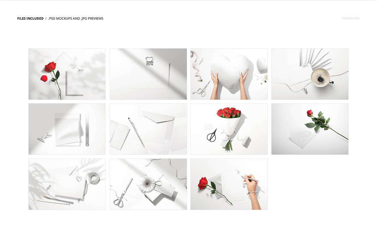 Valentines Mockup Set, a Product Mockup by creatsy5