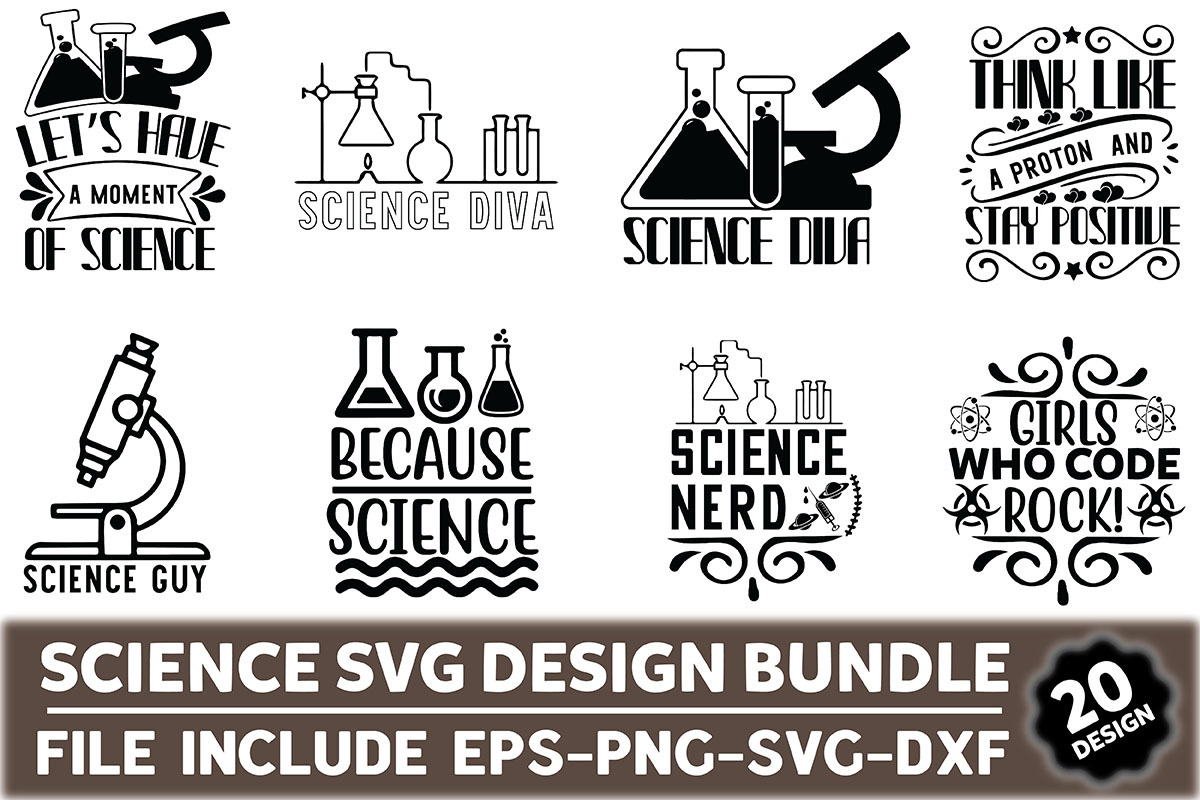 Science Svg Design Bundle, an Illustration by Libby Wishes | Creative Market