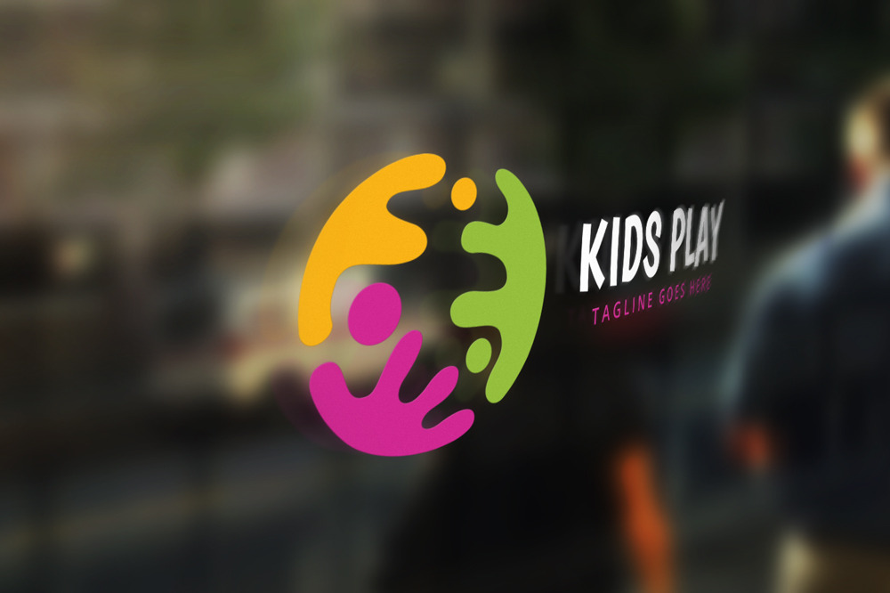 Kids Play Logo, a Branding & Logo Template by Vectorwins Premium Shop