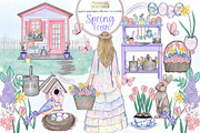 Spring Fresh - Easter clipart, an Illustration by Gaynor Carradice Designs
