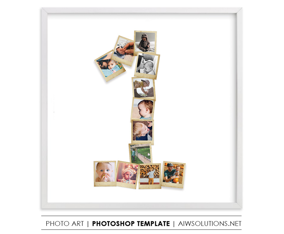 Photo Collage Template number 1-ID01, a Stationery Template by AIW ...