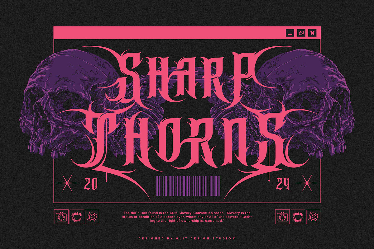 Riseria Typeface, a Blackletter Font by alit design