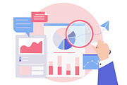Business performance analysis, a Background Graphic by rawpixel
