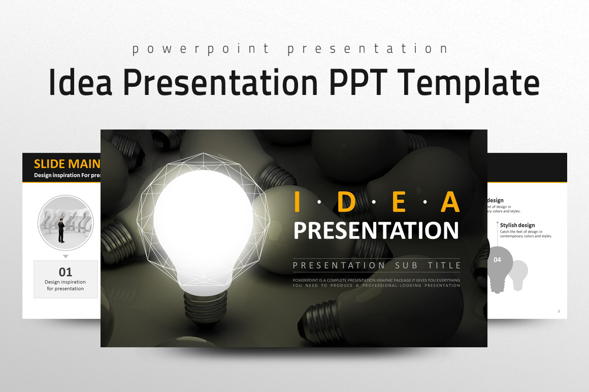 Idea Presentation PPT Template, a Presentation Template by GoodPello