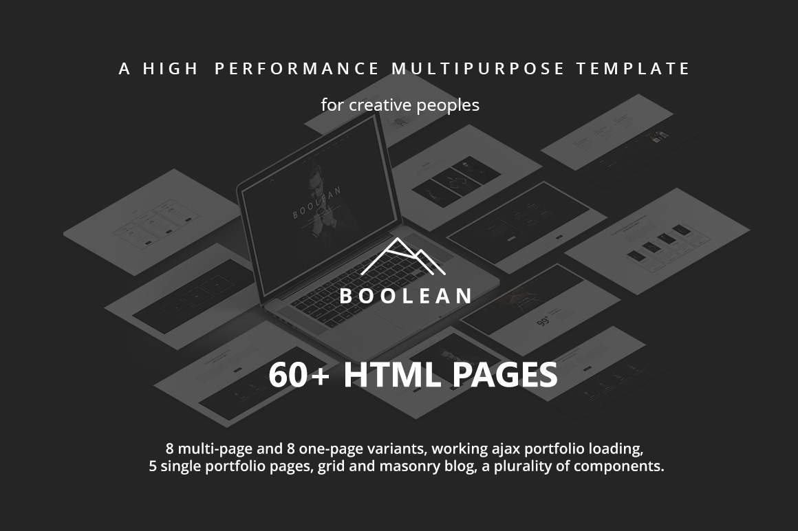 Boolean- Creative Bootstrap Template, a Bootstrap Template by Themesberg