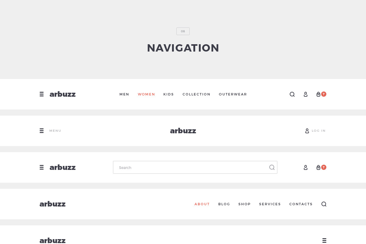 Arbuzz UI Kit, an UI Kit Template by BlaeberryTeam | Creative Market