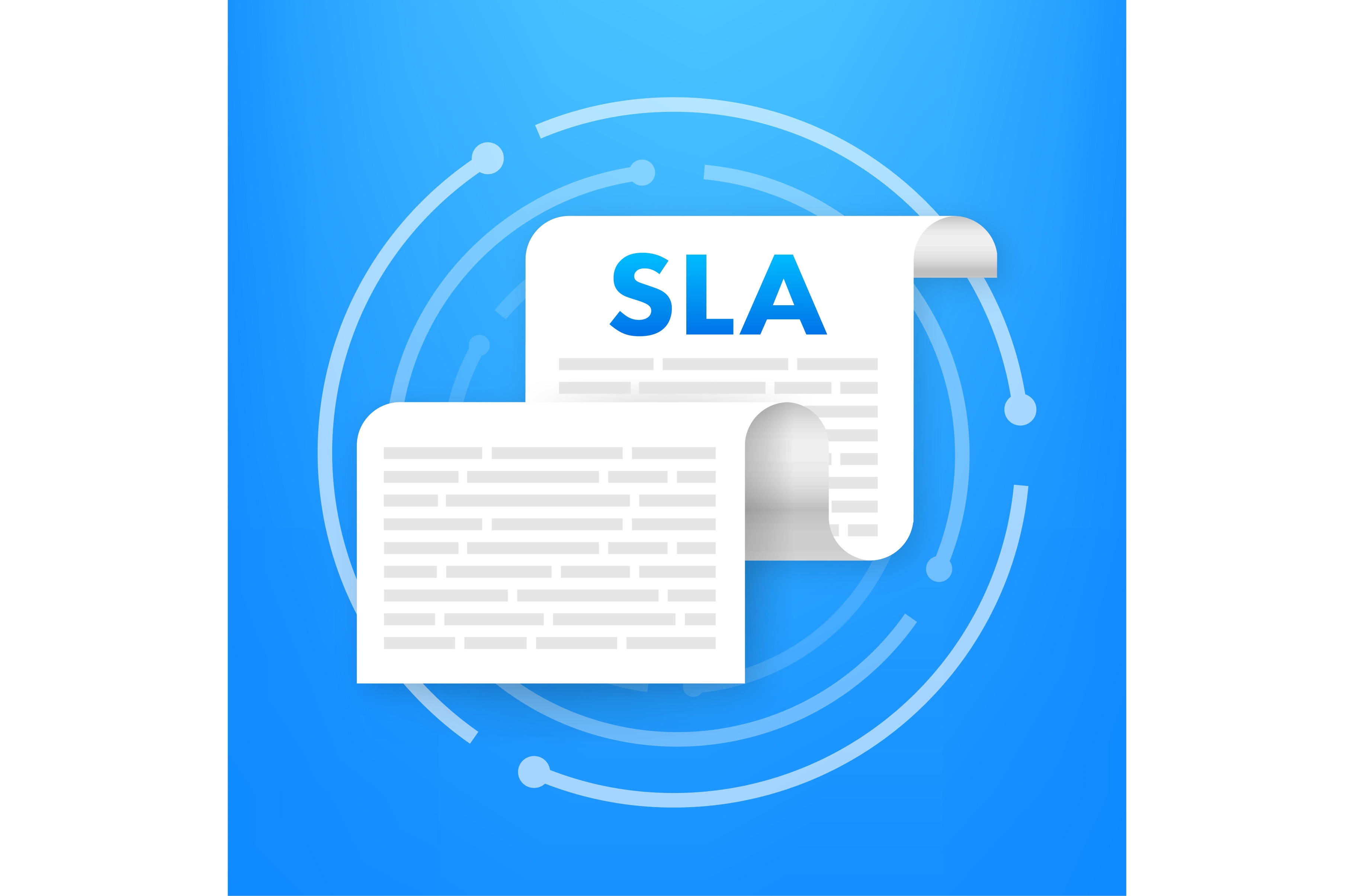 SLA - Service Level Agreement | Technology Illustrations ~ Creative Market