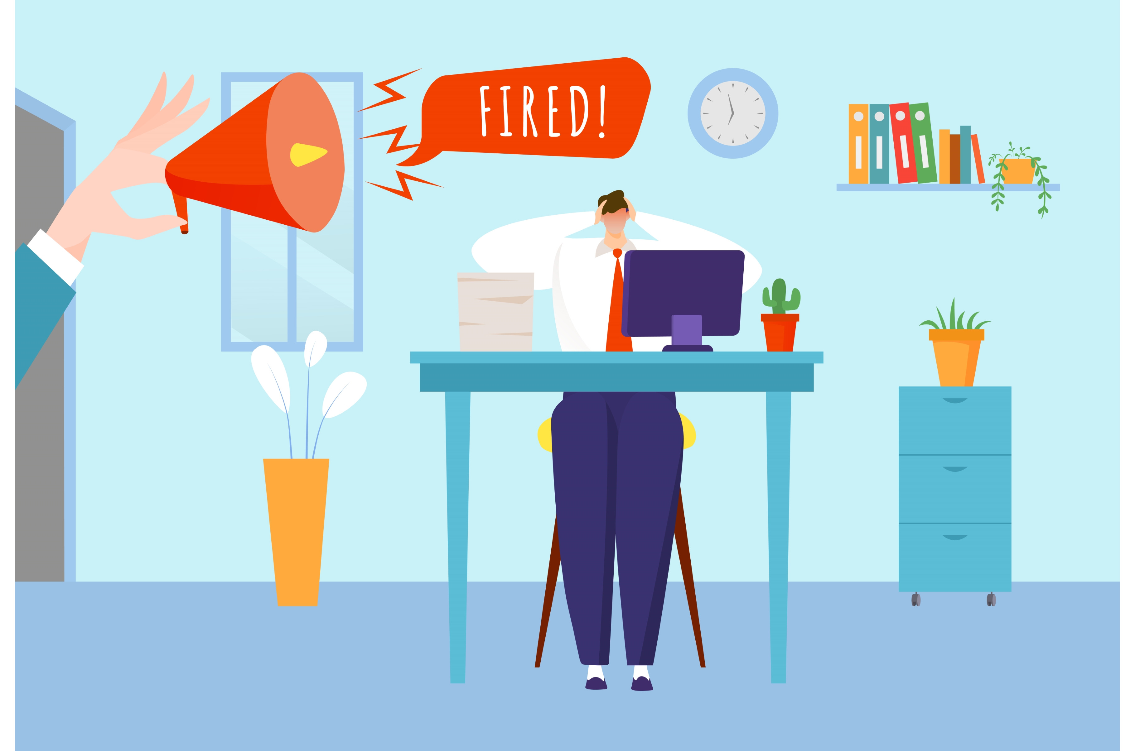 Employee job reduction concept | People Illustrations ~ Creative Market