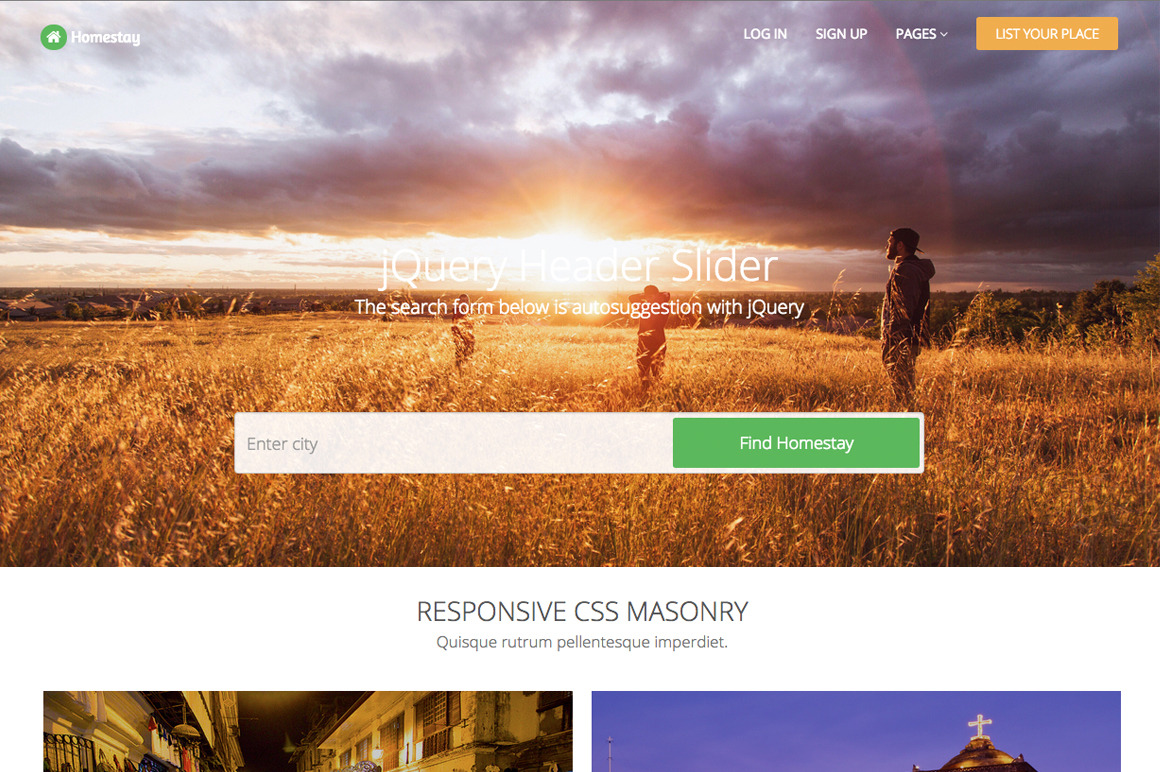 Homestay - Responsive Template, a Bootstrap Template by erwinagpasa.com