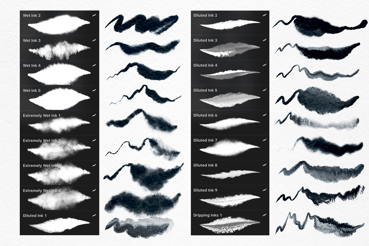 Inktober Brush Pack for Procreate, a Brush Add-On by OlgaRom