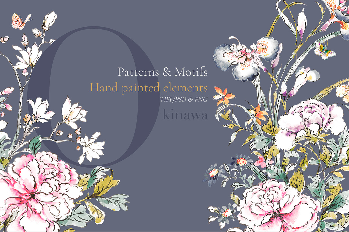Okinawa, Hand painted Pattern design, a Pattern Graphic by TSTUDIO