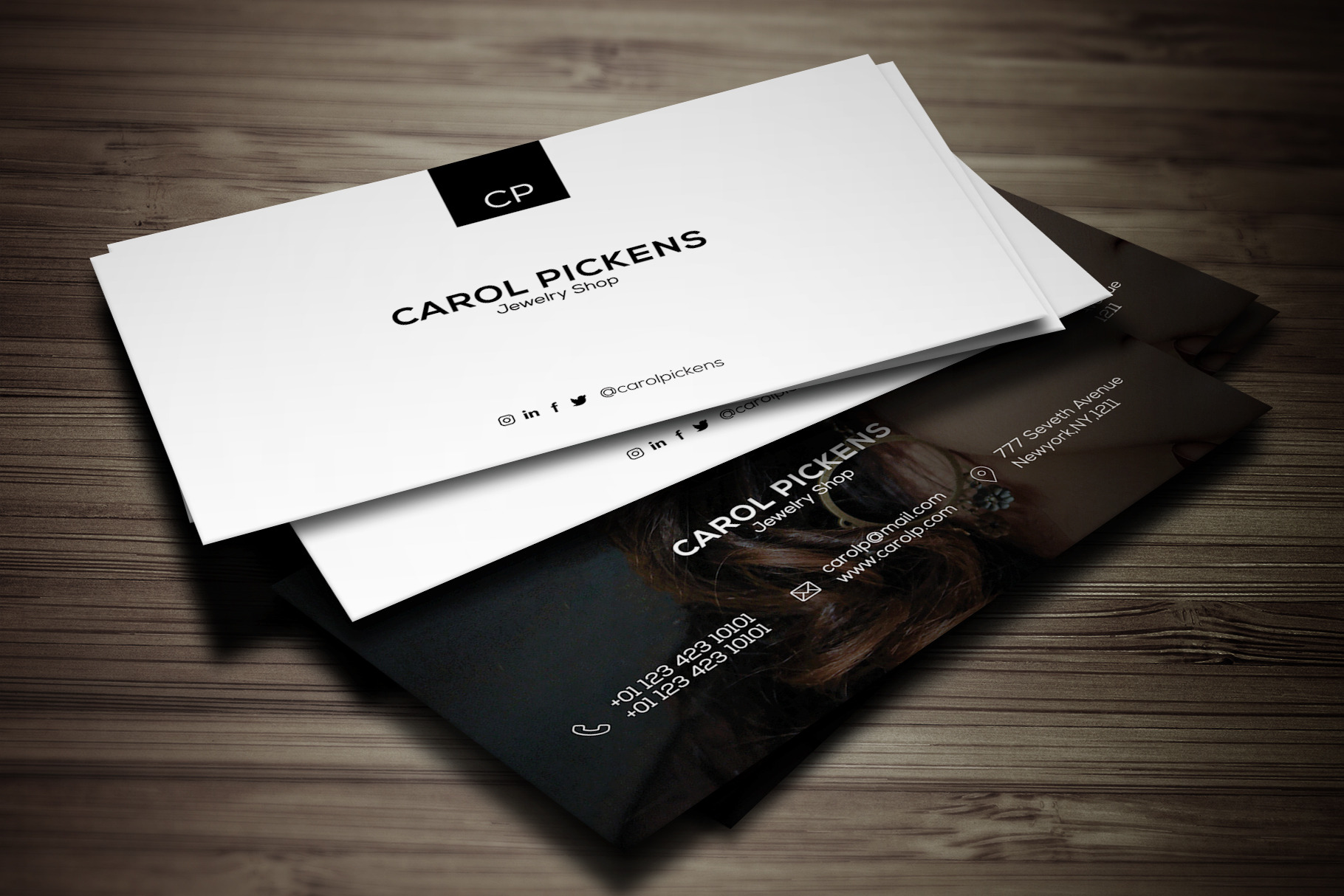 Jewelry Shop Business Card, a Business Card Template by Smashing_Studio