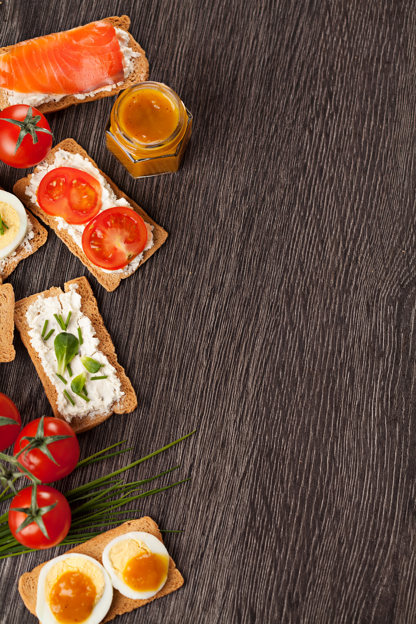 Tasty canapes food border background containing background, border, and ...