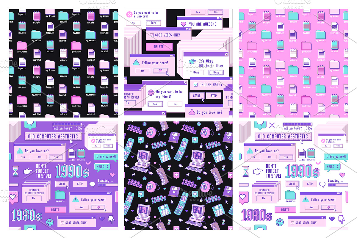 Old Computer Aesthetic, a Technology Illustration by Martyshova