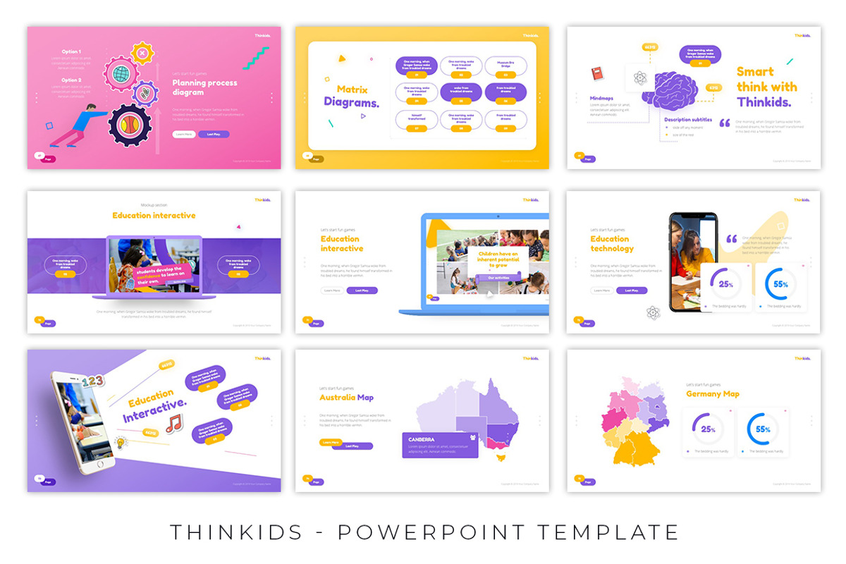 Thinkids Fun Education Presentation Template
