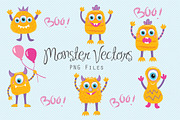 Party Monster Vectors | Graphics ~ Creative Market