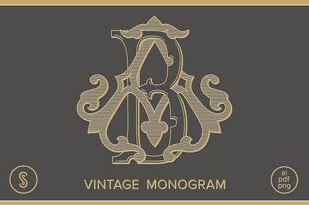 AS Monogram SA Monogram, an Illustration by Shuler Studio