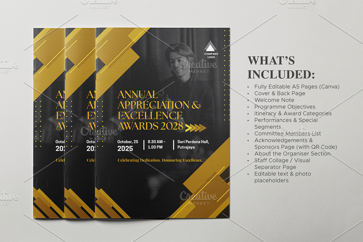 Canva Program Book Template