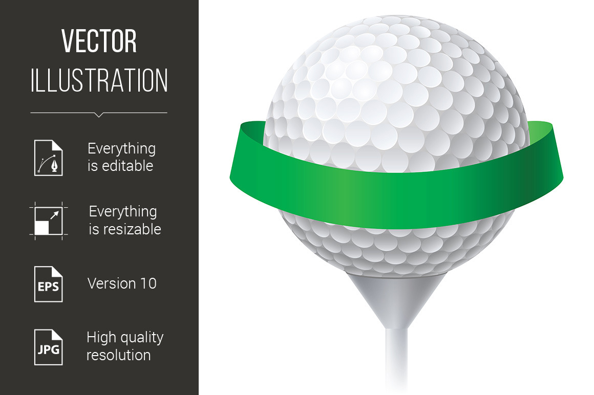 Golf Ball, a Background Graphic by DvargShop | Creative Market