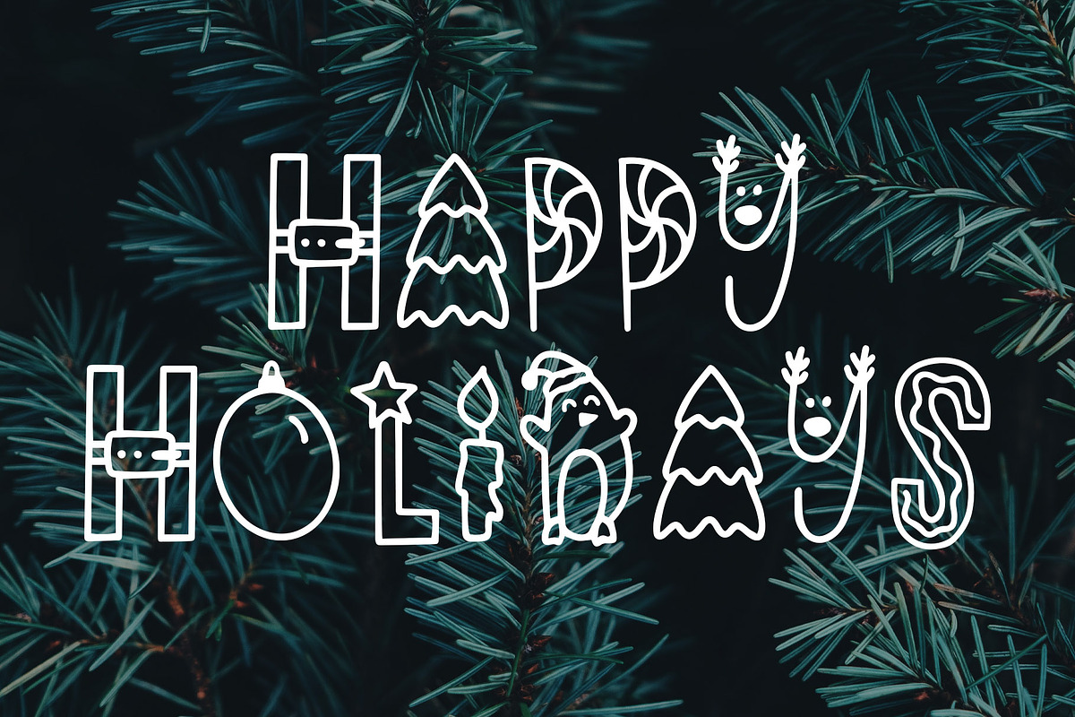 Dasher, A Holiday Symbols Font, a Symbol Font by Jordyn Alison Designs