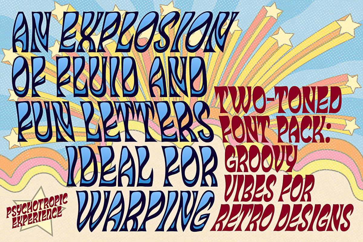 Psychotropic Experience Font Family, a Font by Mysterylab Designs
