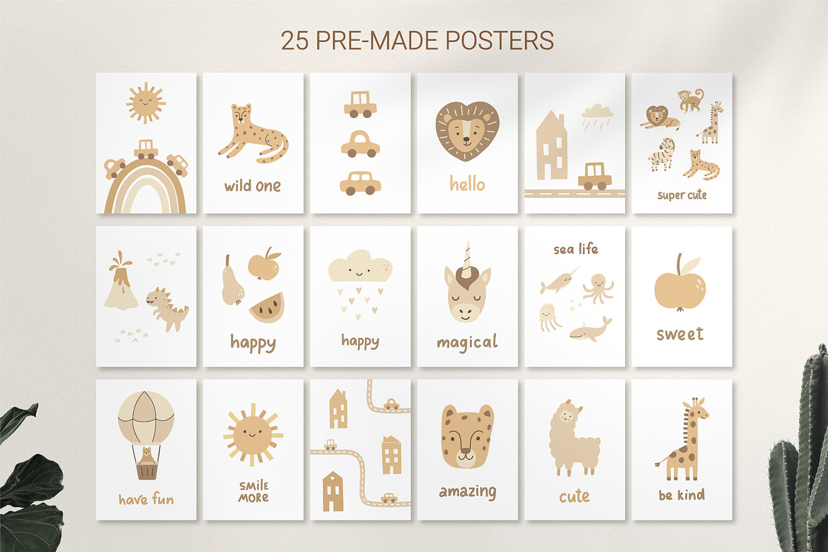 Boho Animals, Alphabet, Patterns, an Object Graphic by NinaFedorova