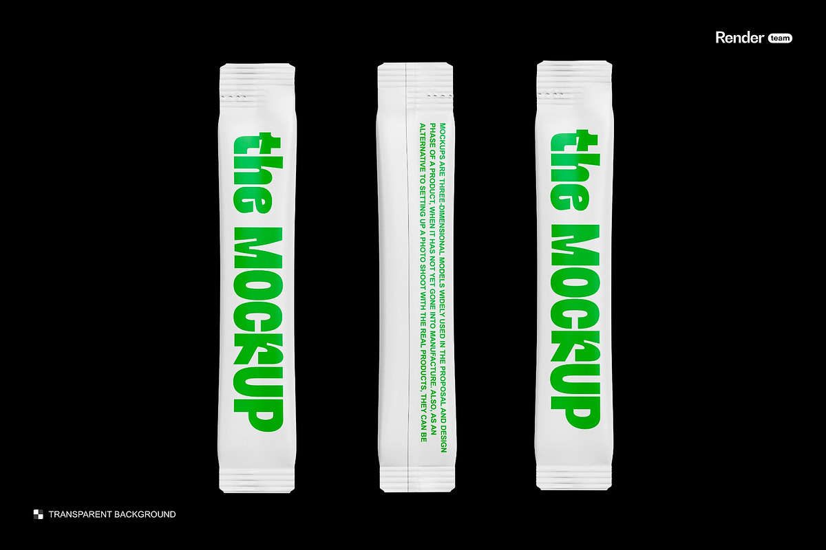 Sachet Box Mockup Set (3 PSD)