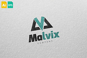 Malvix Logo, a Branding & Logo Template by Schneider Design Store