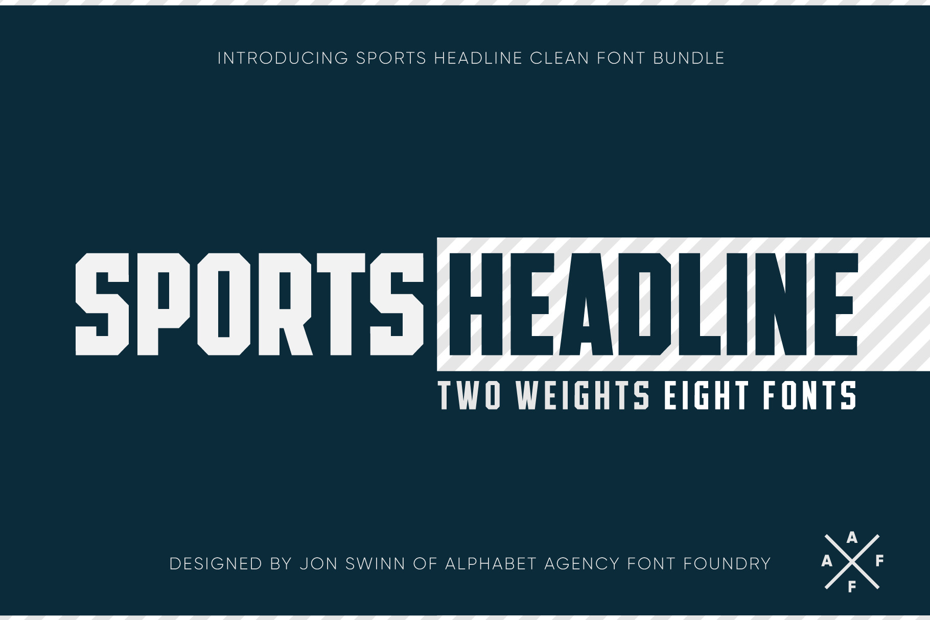 SPORTS HEADLINE (8 FONTS), a Font by Alphabet Agency
