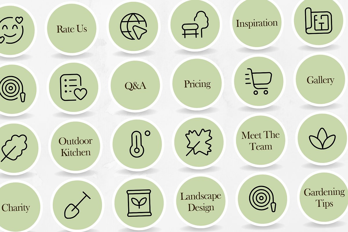 100 Gardening Story Highlight Covers, a Social Media Template by ...