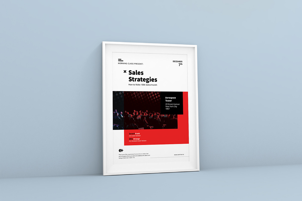 Sales Strategies A4 Flyer Template, a Flyer Template by Giant Design