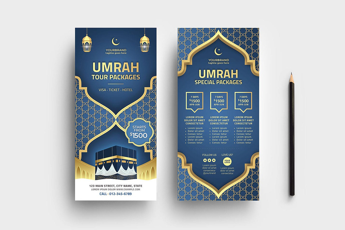 Umrah Flyer Template, a Flyer Template by BrandPacks
