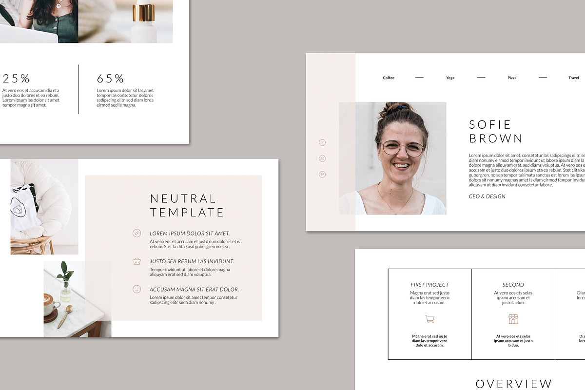 CHLOE PowerPoint Brand Guidelines, a Presentation Template by AgataCreate