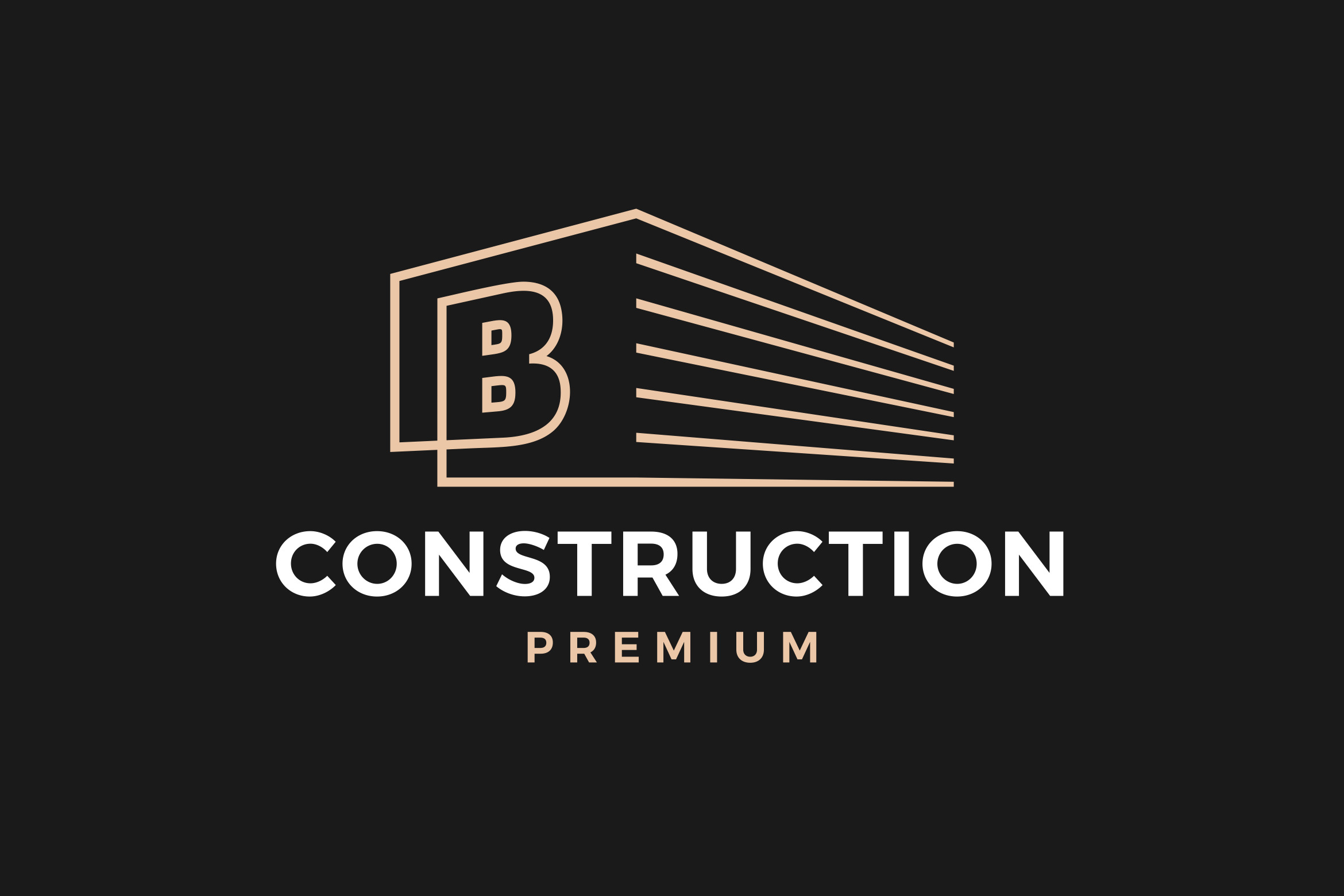 B Letter Construction 3D Logo, a Branding & Logo Template by vastard