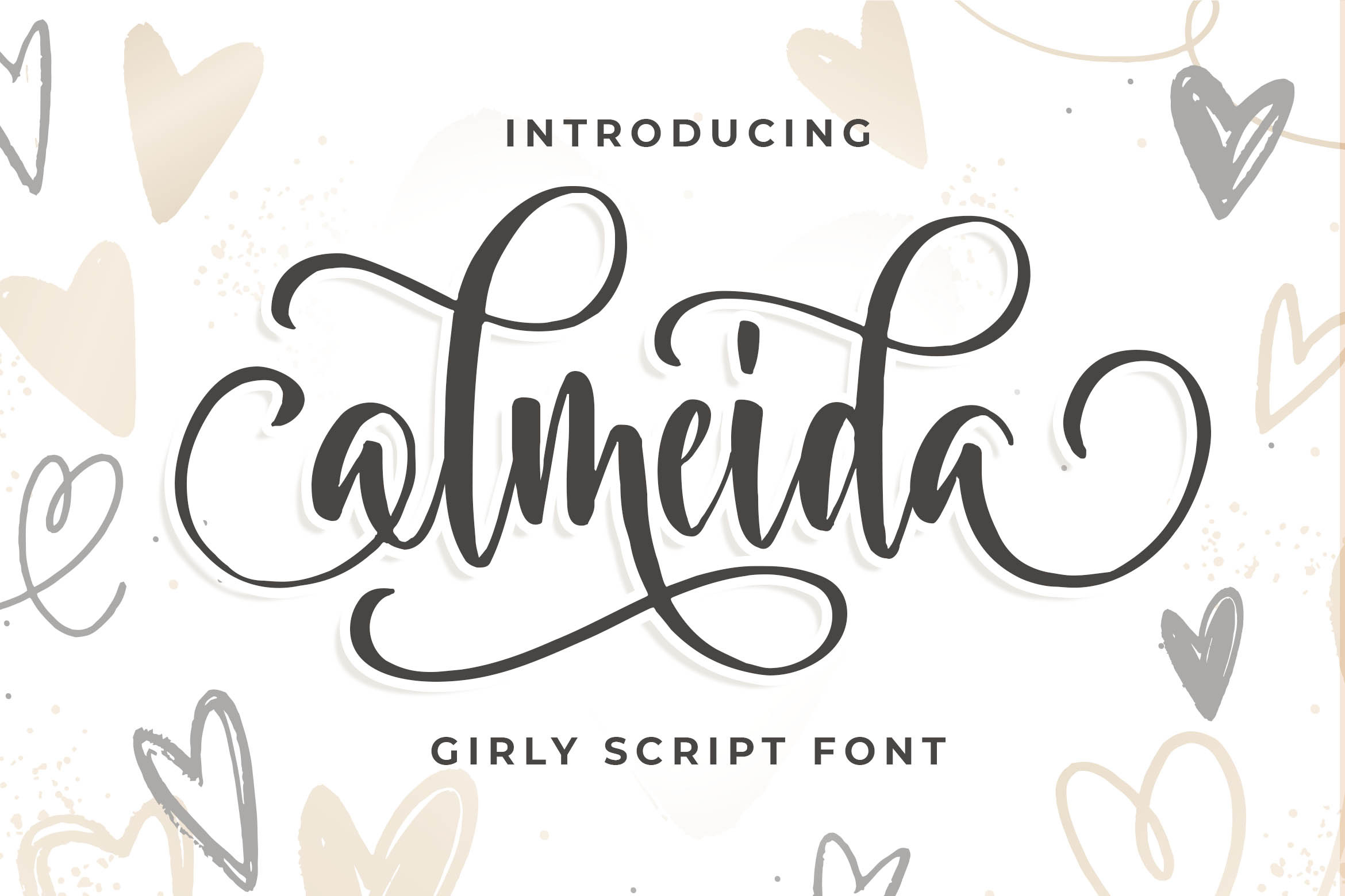 Almeida Girly Script Font, a Script Font by Blankids Studio