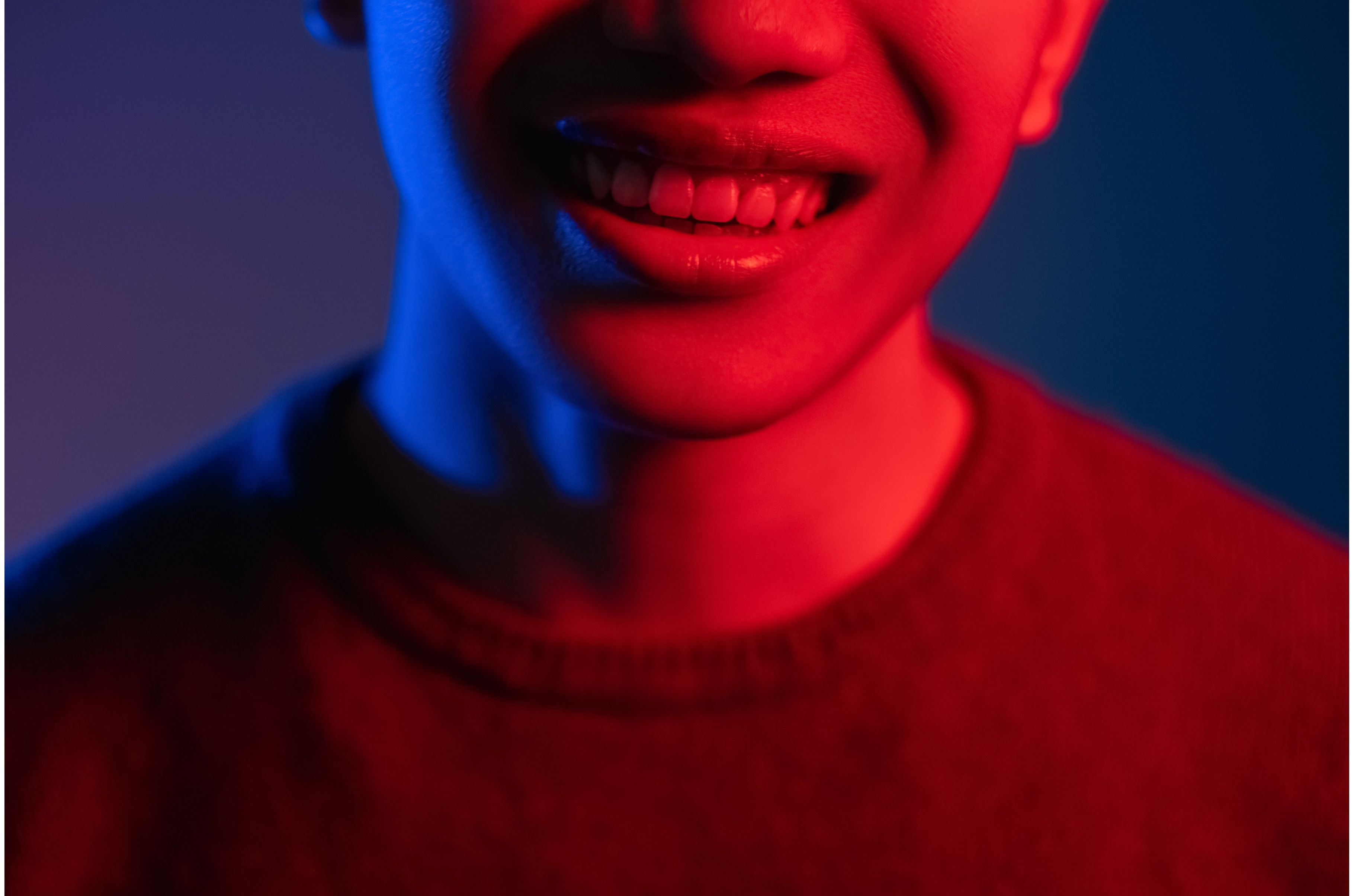 neon light smile positive emotion, a Person Photo by Photo Drive Studio ...