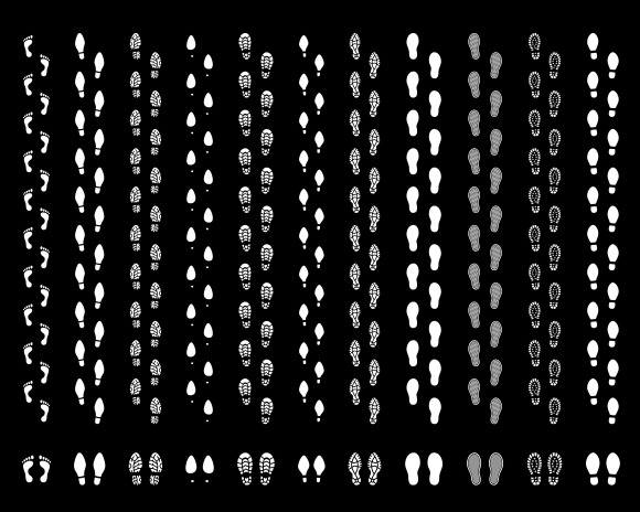 Vector footprints collection, an Object Graphic by Microvector