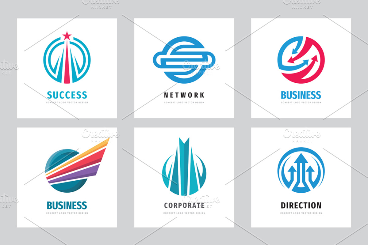 Business Vector Logo Set, a Branding & Logo Template by serkorkin