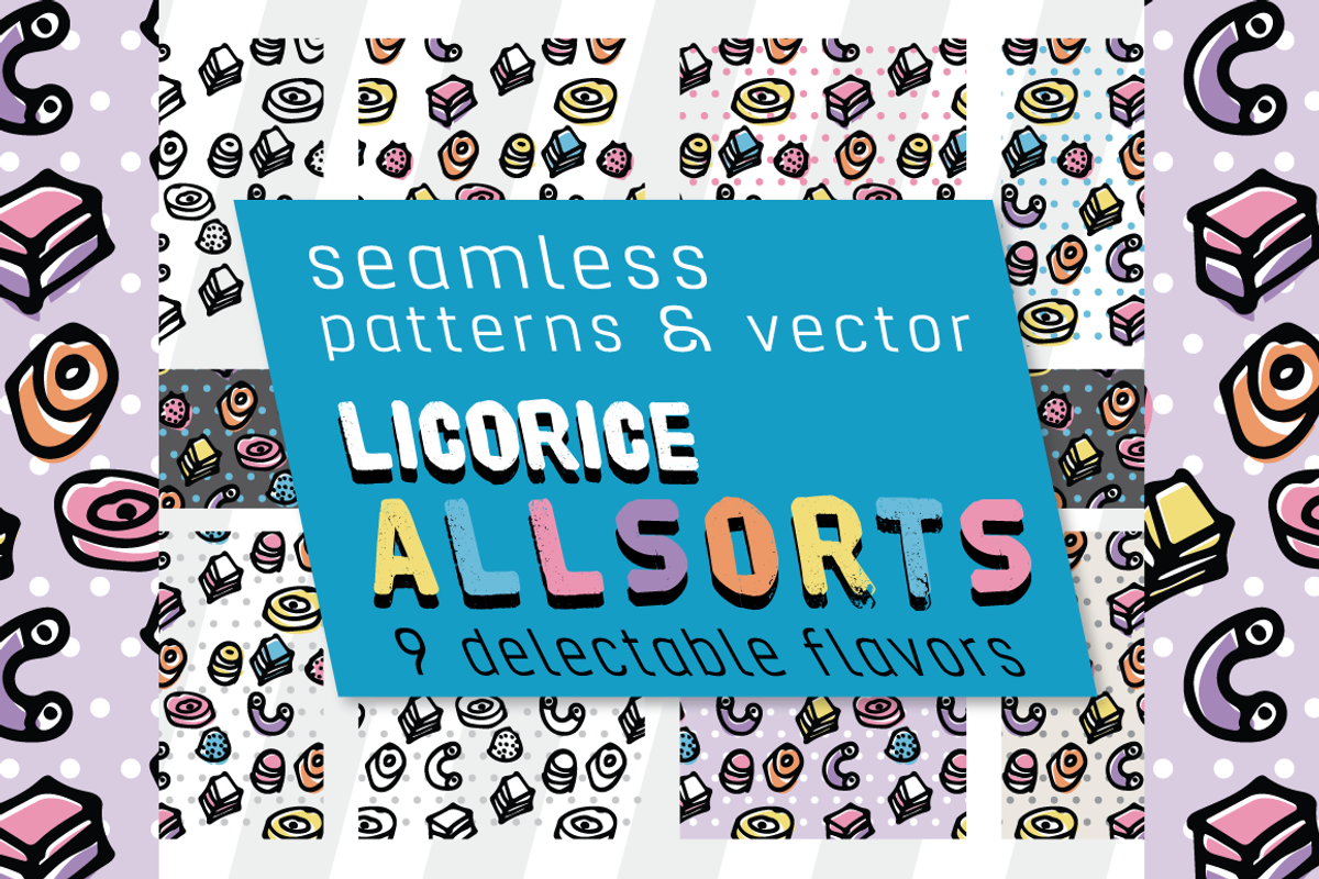 Licorice Handrawn AI Pattern/Vector, a Pattern Graphic by moxilla's ...