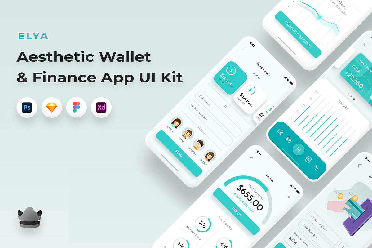 Elya - Wallet & Finance App UI Kit | Creative Market