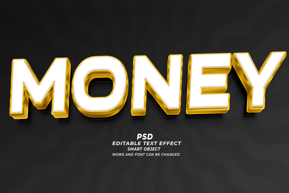 Money PSD 3d Editable Text Effect, a Layer Style Add-On by TrueVector ...